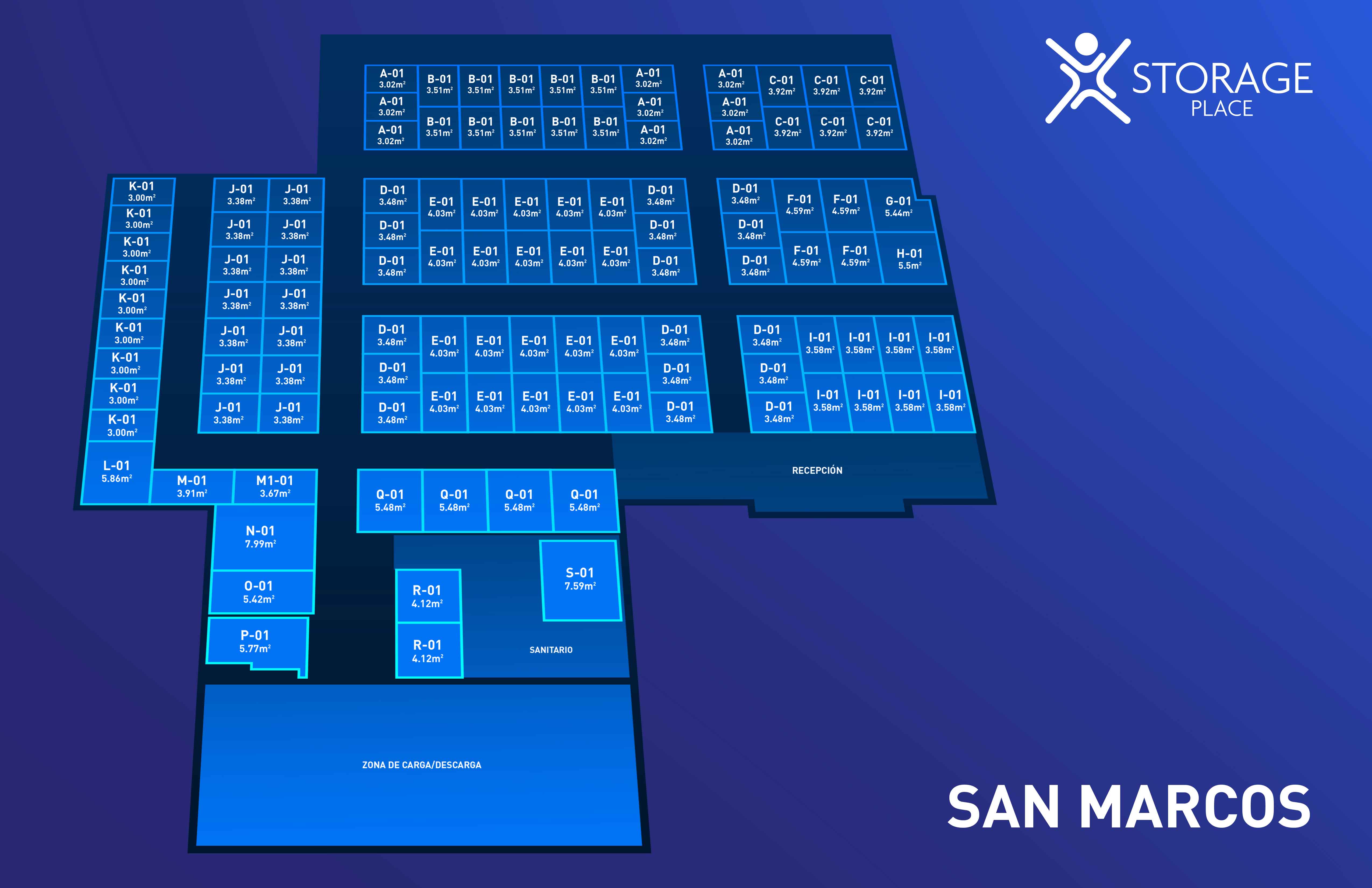 Renta de Bodegas - Storage Place - Sucursales